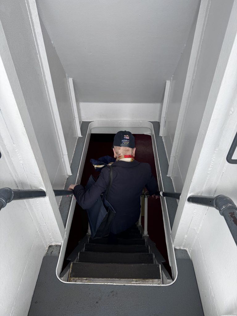 She relives history as a guide on the SS Jeremiah O’Brien, one of the ...